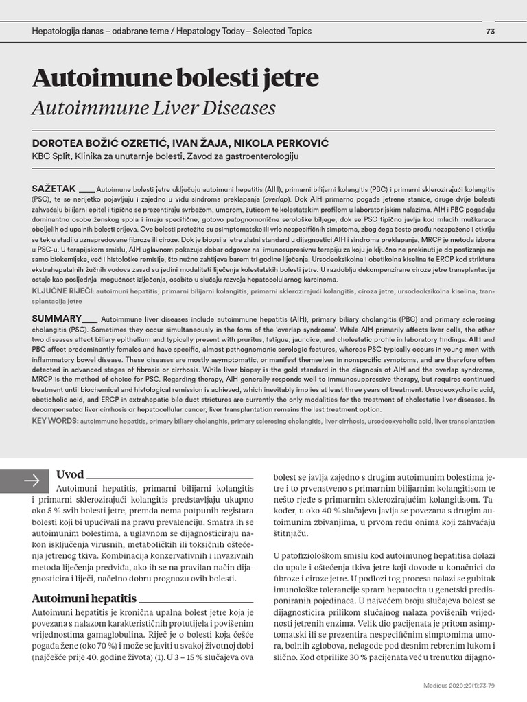 11 - Perkovic - Autoimune Bolesti Jetre | PDF