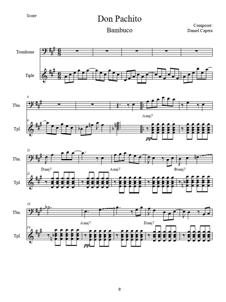 Don Pachito-Score | PDF