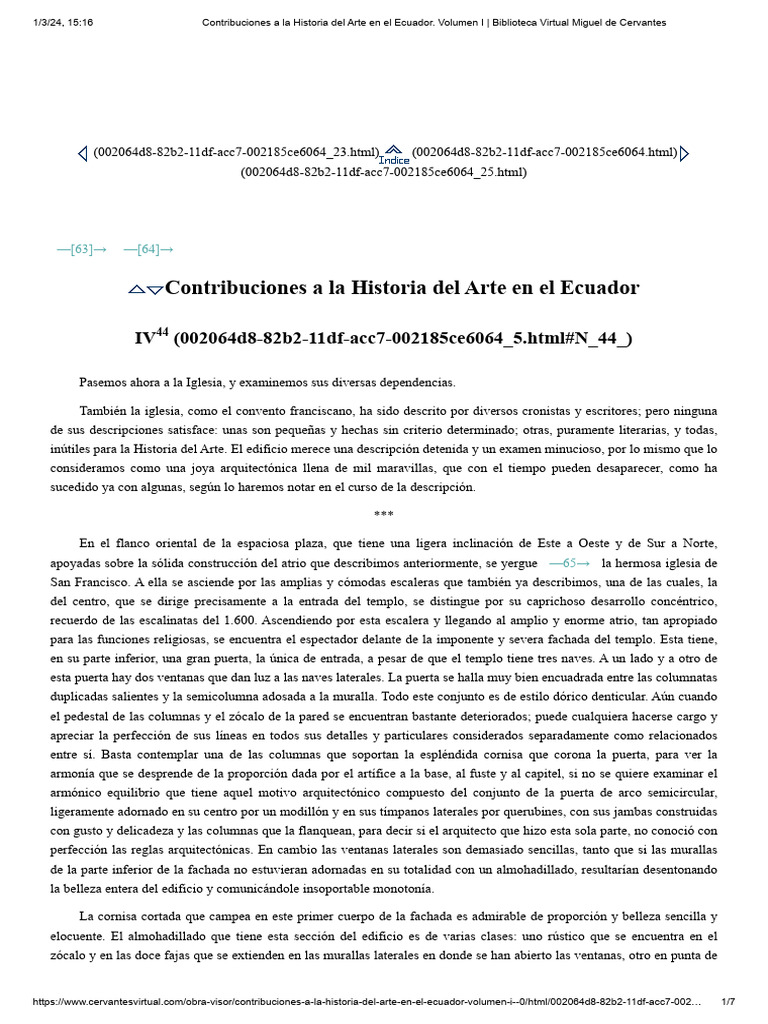 Contribuciones A La Historia Del Arte En El Ecuador Volumen I Biblioteca Virtual Miguel De