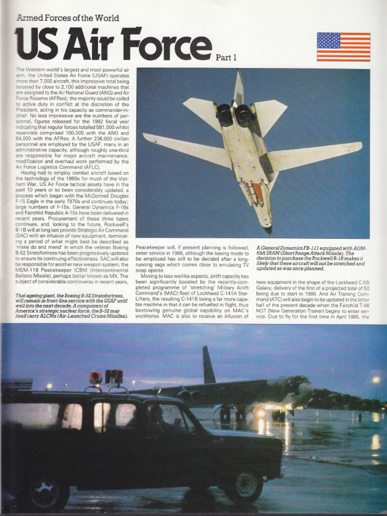 AFW - US Air Force Part 1 | PDF | Strategic Air Command | Boeing B 52 ...