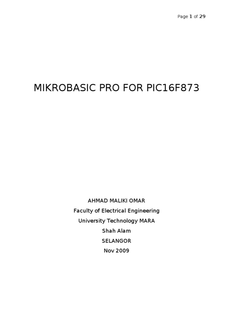 Mikrobasic Pro | PDF | Pic Microcontroller | Analog To Digital Converter