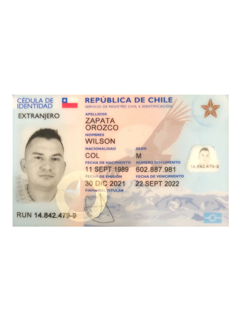 Cédula - Wilson Zapata | PDF