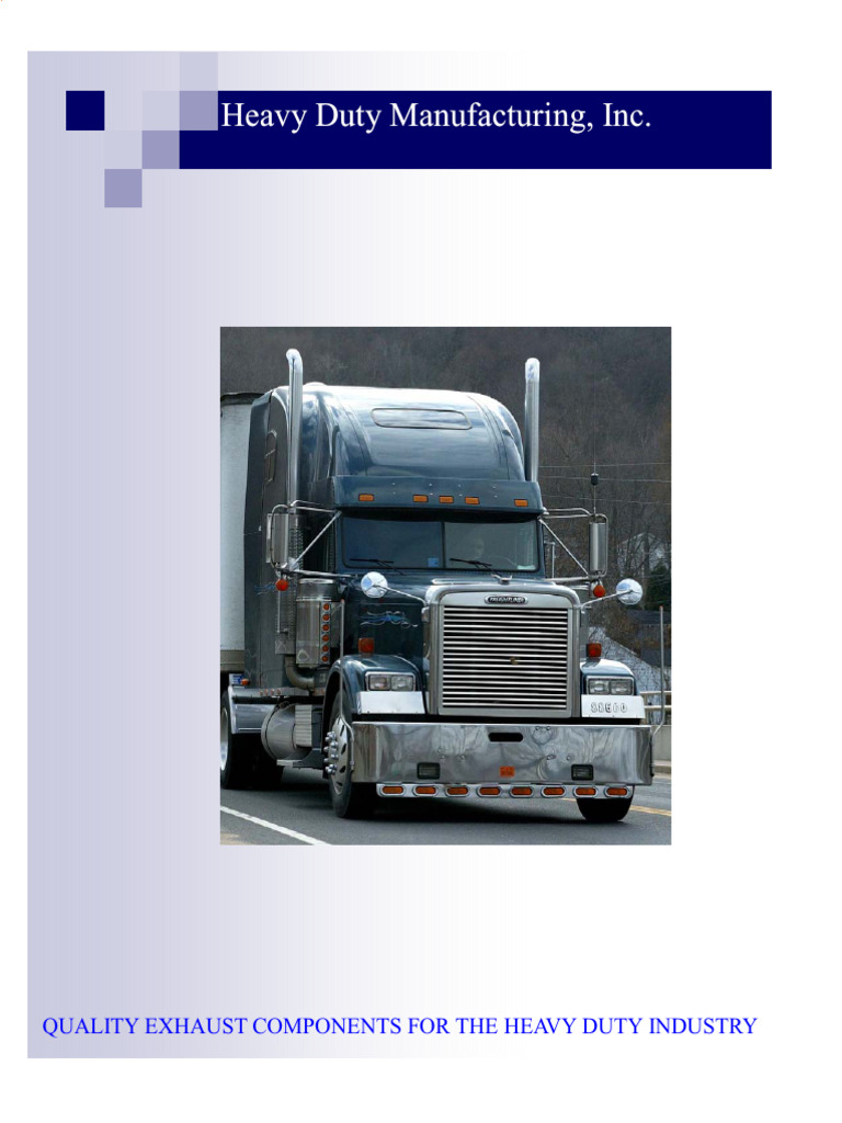 Heavy Duty Exhaust Components Catalog | PDF | Pipe (Fluid Conveyance ...