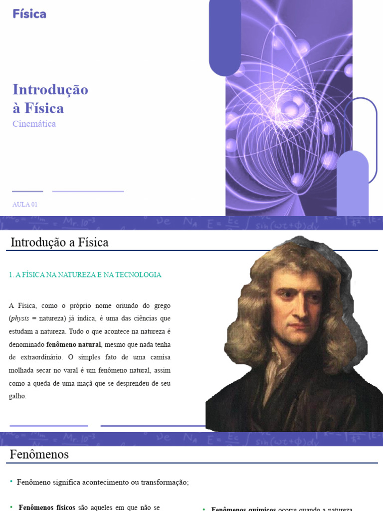 Aula 001 Introducao A Fisica | PDF Aula 001 Introducao A Fisica | PDF