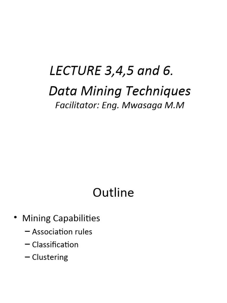 ATC - Lecture - Notes - Data Mining Techniques - 2021 | PDF ... ATC - Lecture - Notes - Data Mining Techniques - 2021 | PDF ...