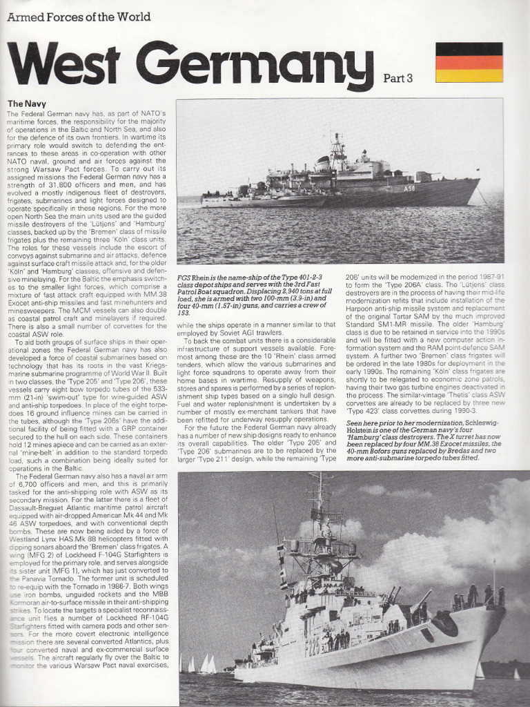AFW - Germany West Part 3 - Navy | PDF | Destroyer | Frigate