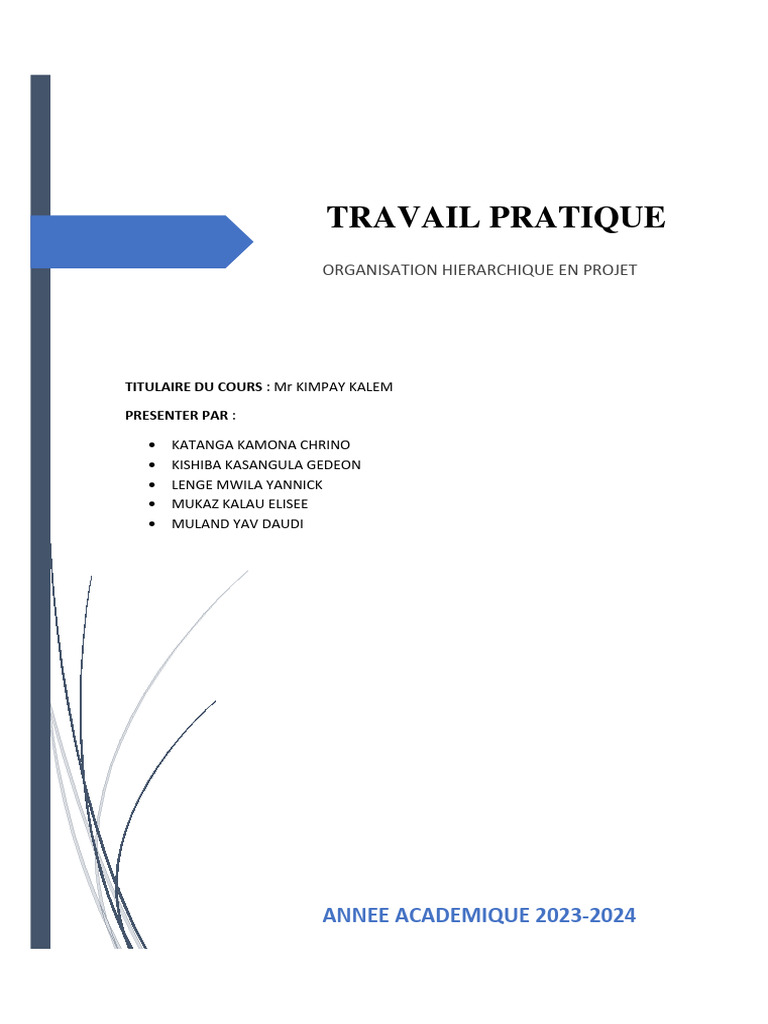 Tp3 Groupe 4 Gestion de Projet | PDF
