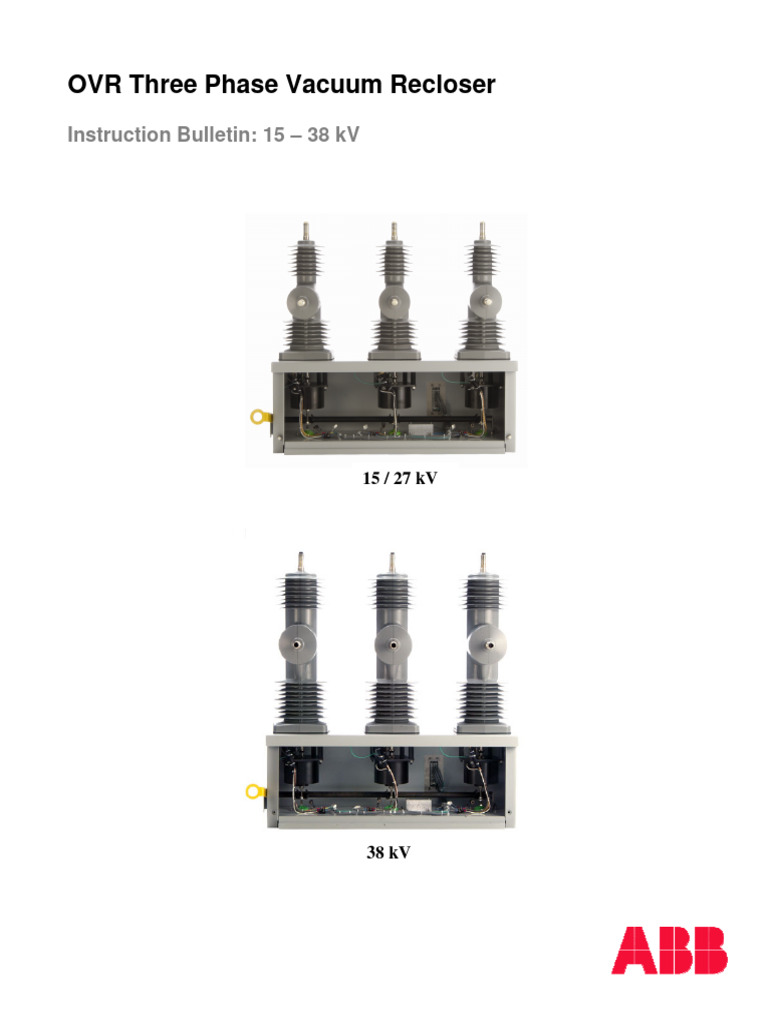 OVR-3 Instruction Bulletin Rev D 1VAL264001-MB | PDF | Alternating ...