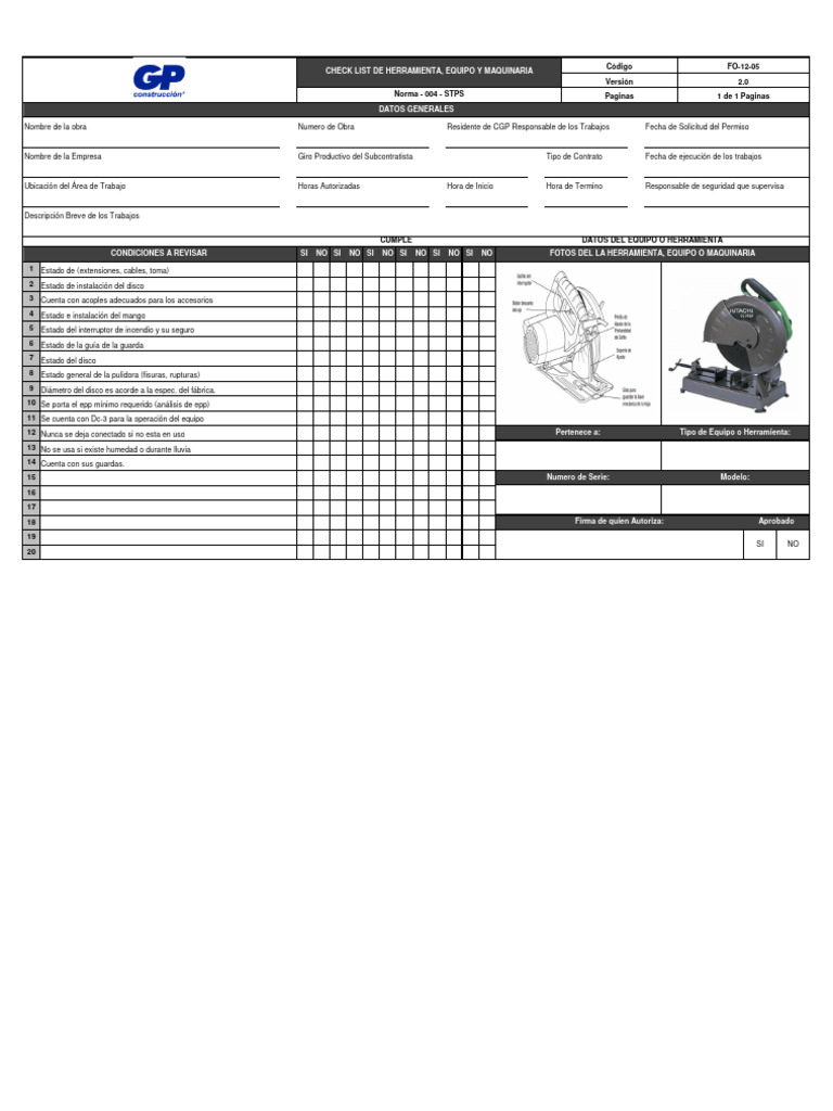 Check List Cortadora de Banco | Descargar gratis PDF | Informática