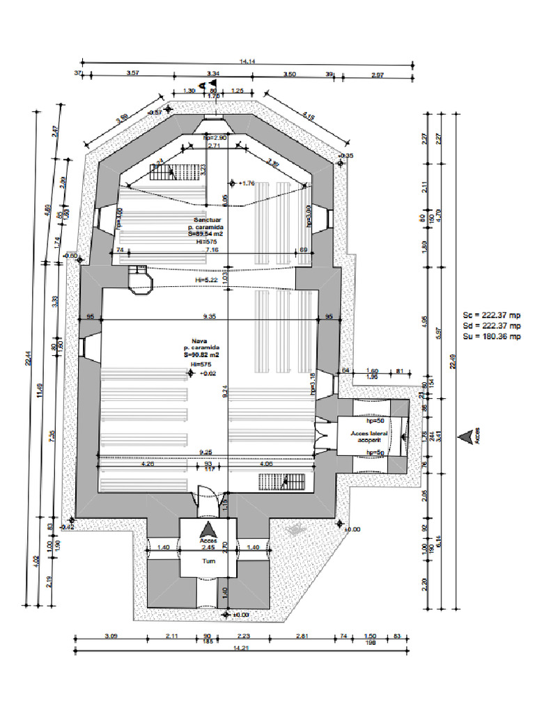 Releveu Biserica Reformata Din Cotus-3 | PDF