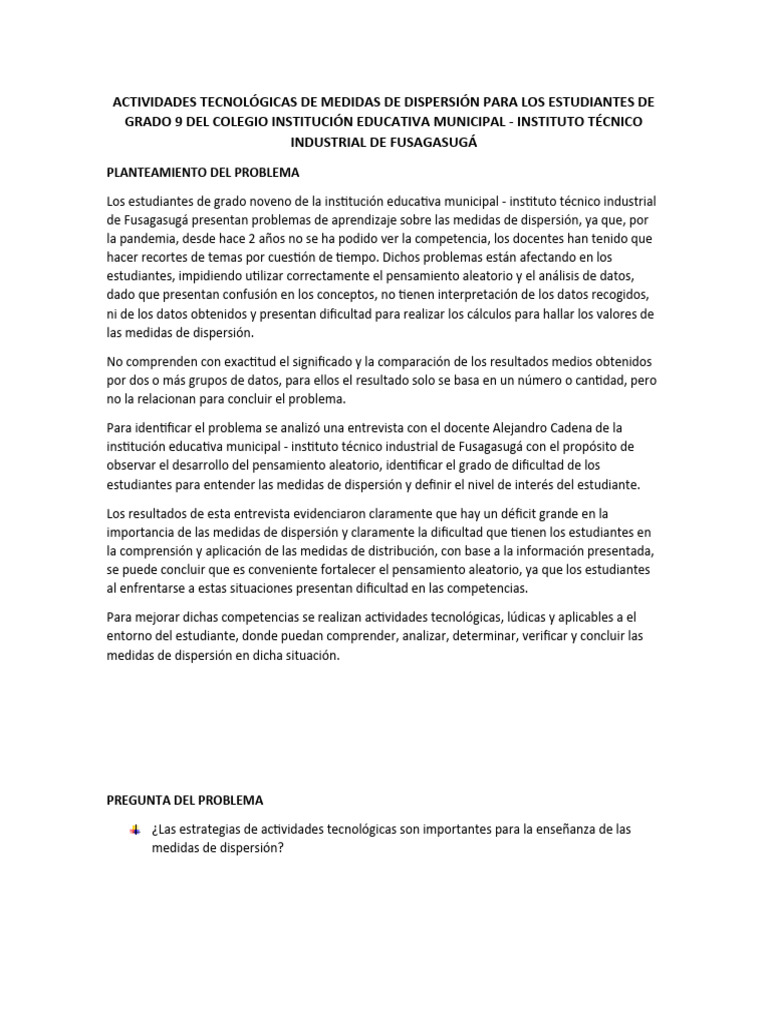 Proyecto de Practica Docente | PDF