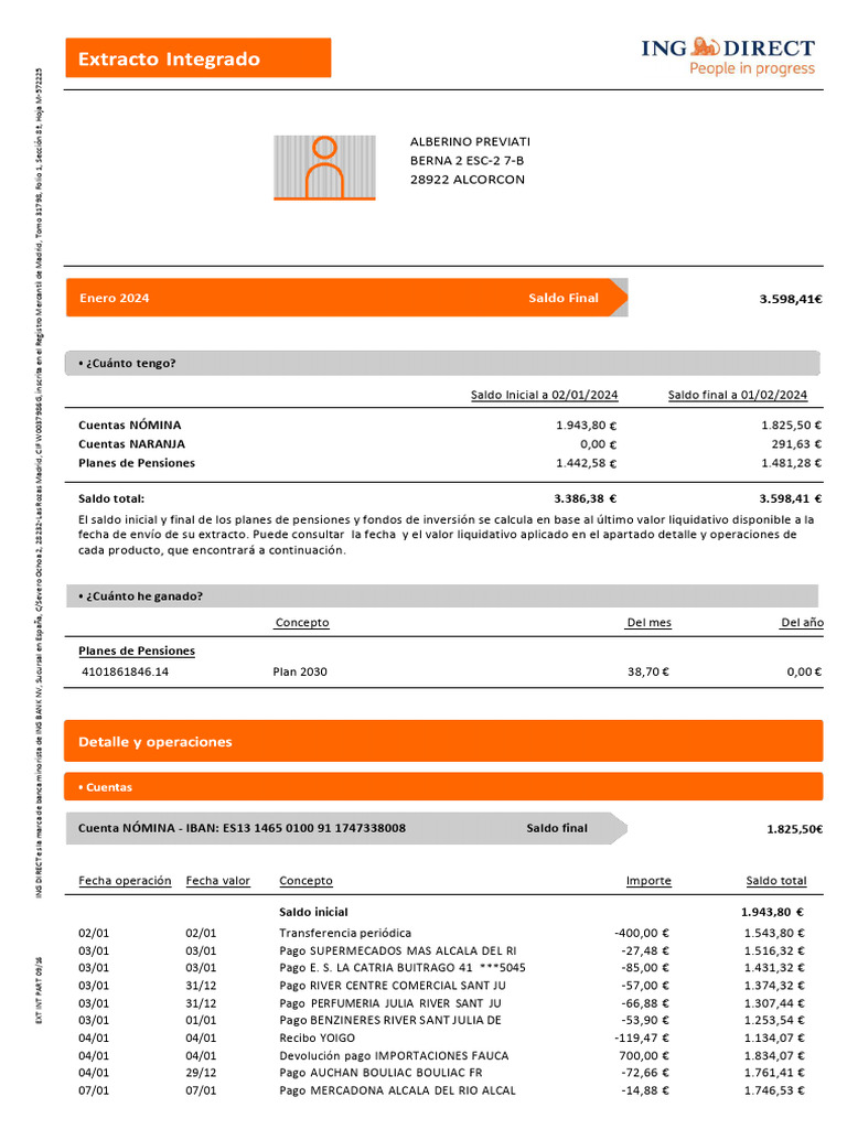 Extracto Mensual | PDF