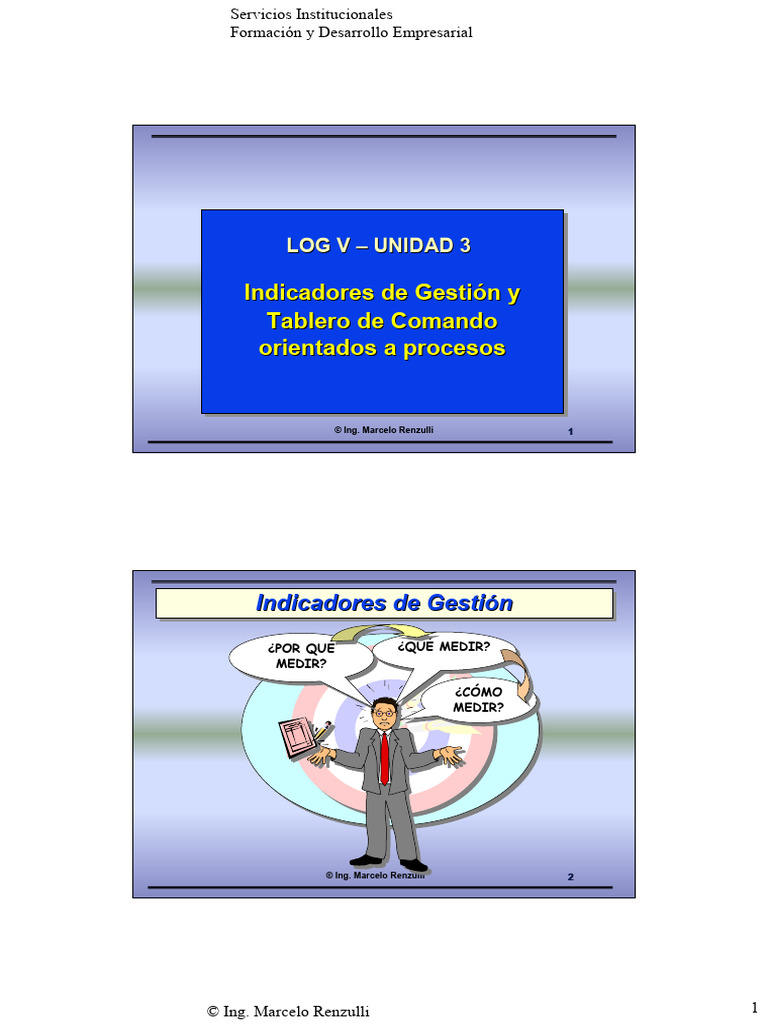 MOD - A - Indicadores UNIDAD 3 - Log V | PDF | Logística | Business