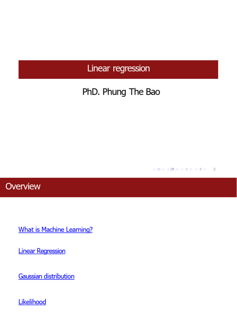 Linear Regression & Machine Learning Basics | PDF