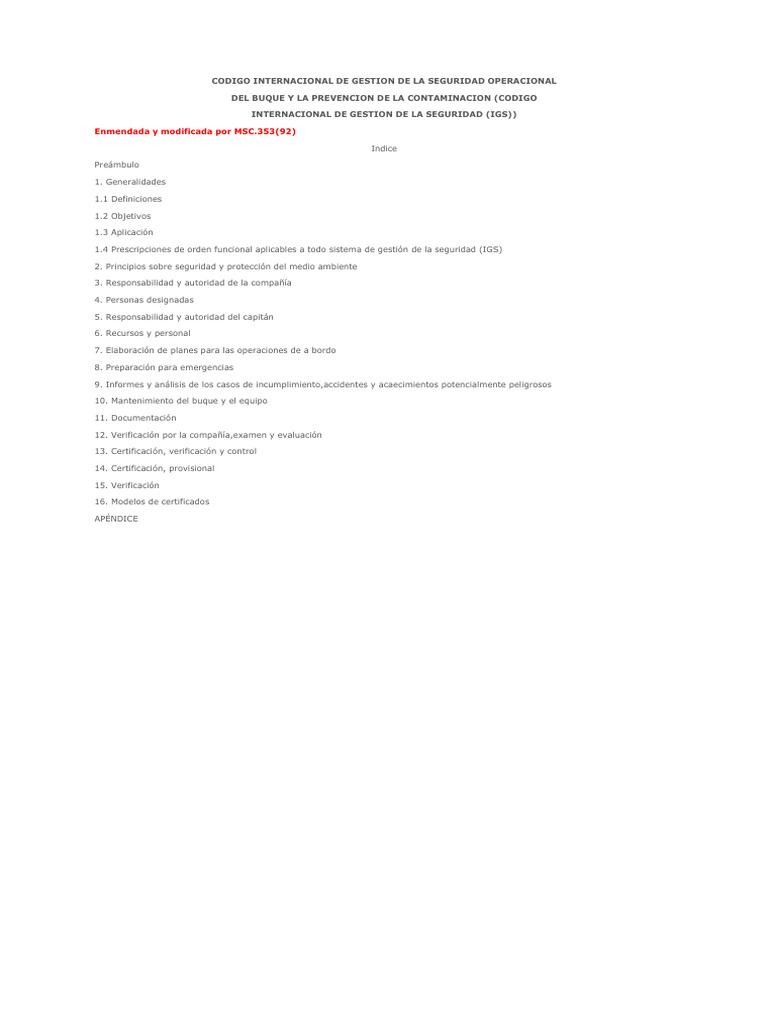 Codigo IGS - 2015 | PDF