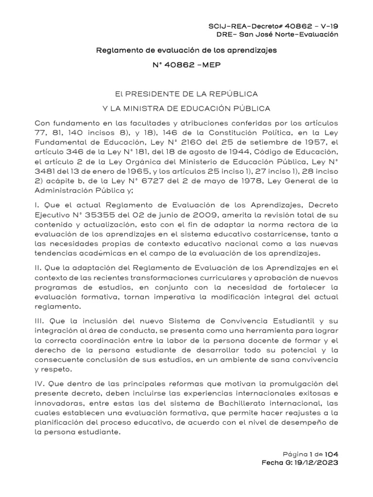 Rea 40862 V.19 2024 | PDF | Evaluación | Aprendizaje Rea 40862 V.19 2024 | PDF | Evaluación | Aprendizaje