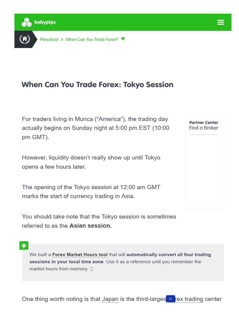 Learnforexcan Trade Forex Tokyo Session | PDF | Foreign Exchange Market ...