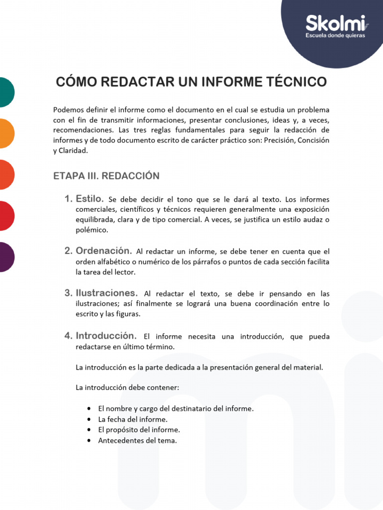 Complementario - CÓMO REDACTAR UN INFORME TÉCNICO | PDF | Bibliografía