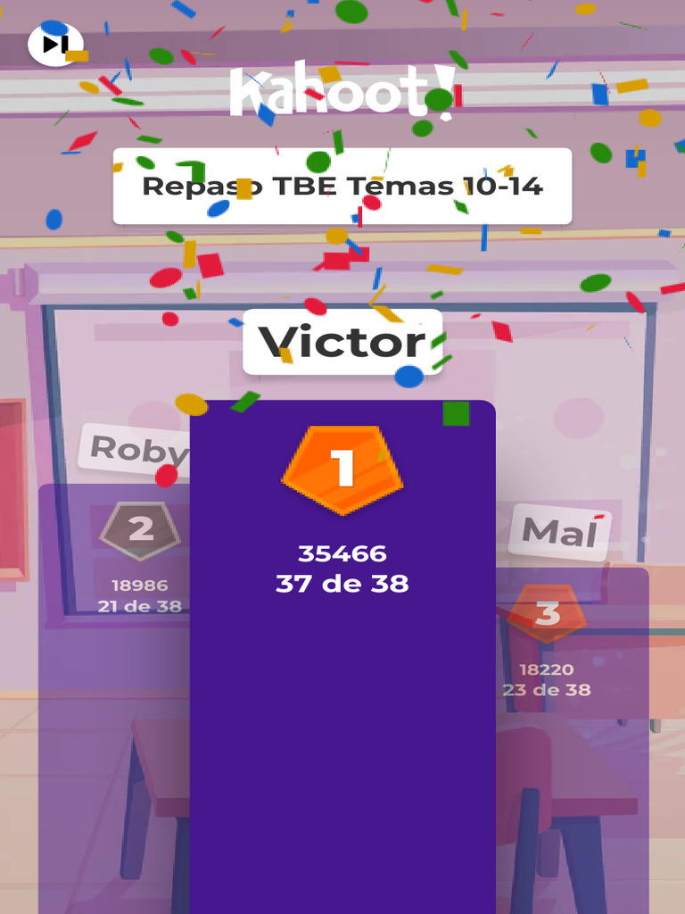 Ingresa Un Nombre - Kahoots Asignados - Kahoot! | PDF