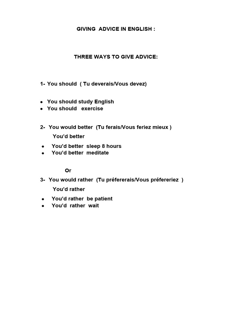 English Advice for Beginners | PDF | Language Arts & Discipline