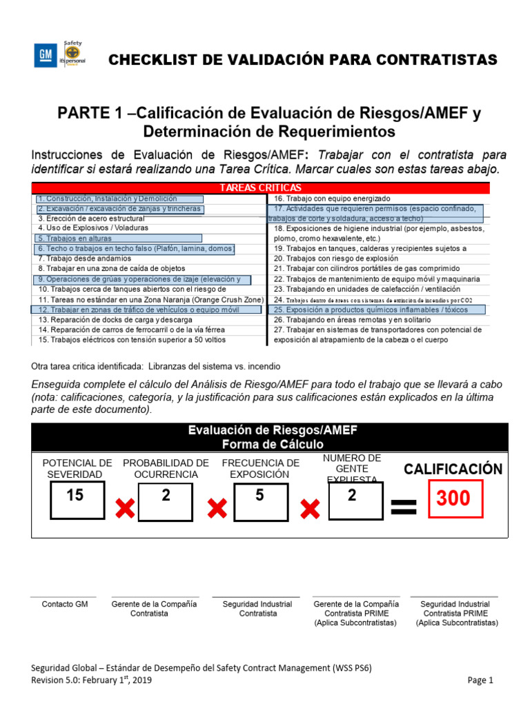 SCM Check List de Validadción ARMANS | PDF