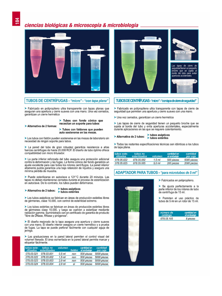 Isolab Microtubo 1.5 ML | PDF