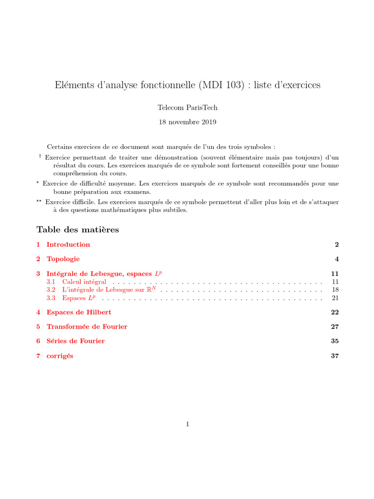 Exerice D'analyse Fonctionnelle | PDF