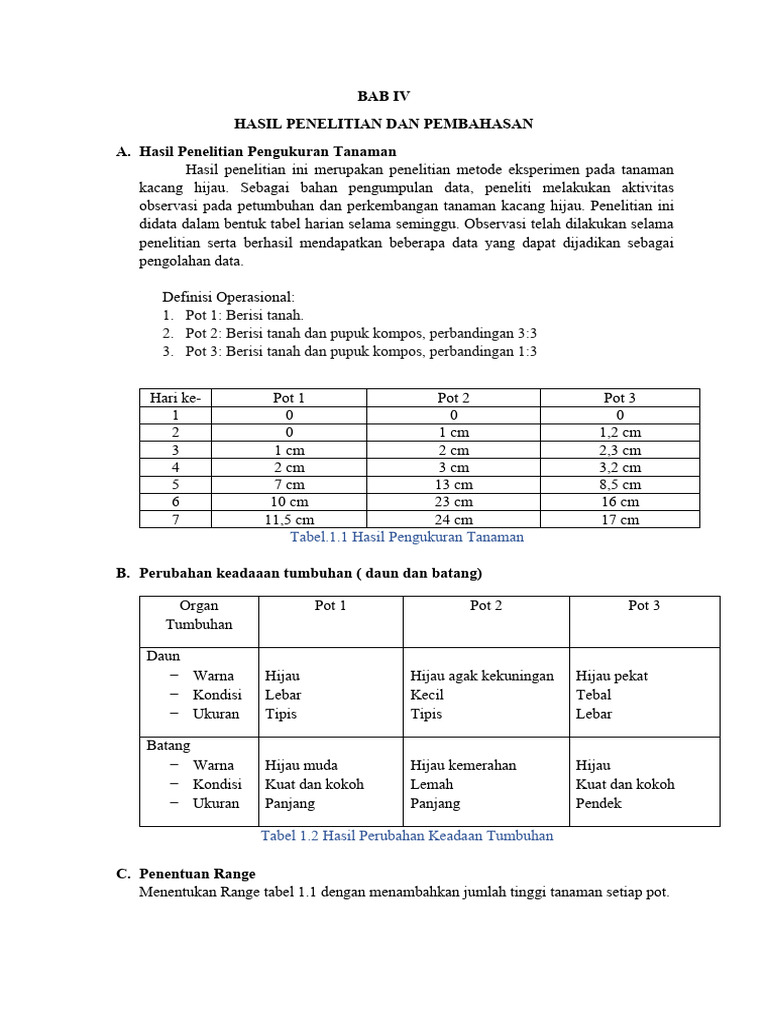 Bab Iv Kti Bio Op | PDF