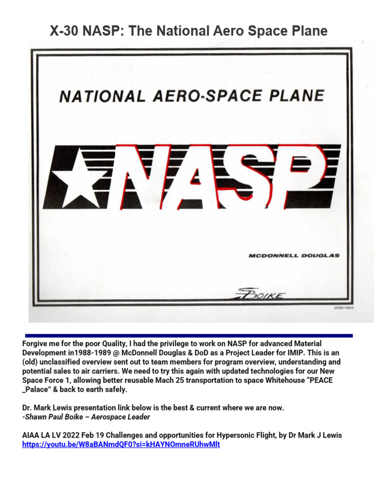 NASP-X30-Hypersonics Begins McD-All-SPB | PDF