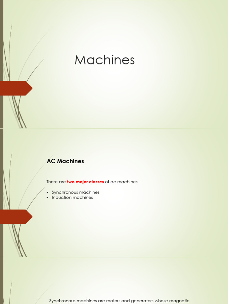 Syncronous Generator Introduction Lec 22 & 23.5 Rev | PDF