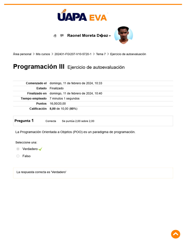 Ejercicio de autoevaluación POO | PDF | Lenguaje de modelado unificado | Paradigmas de programación