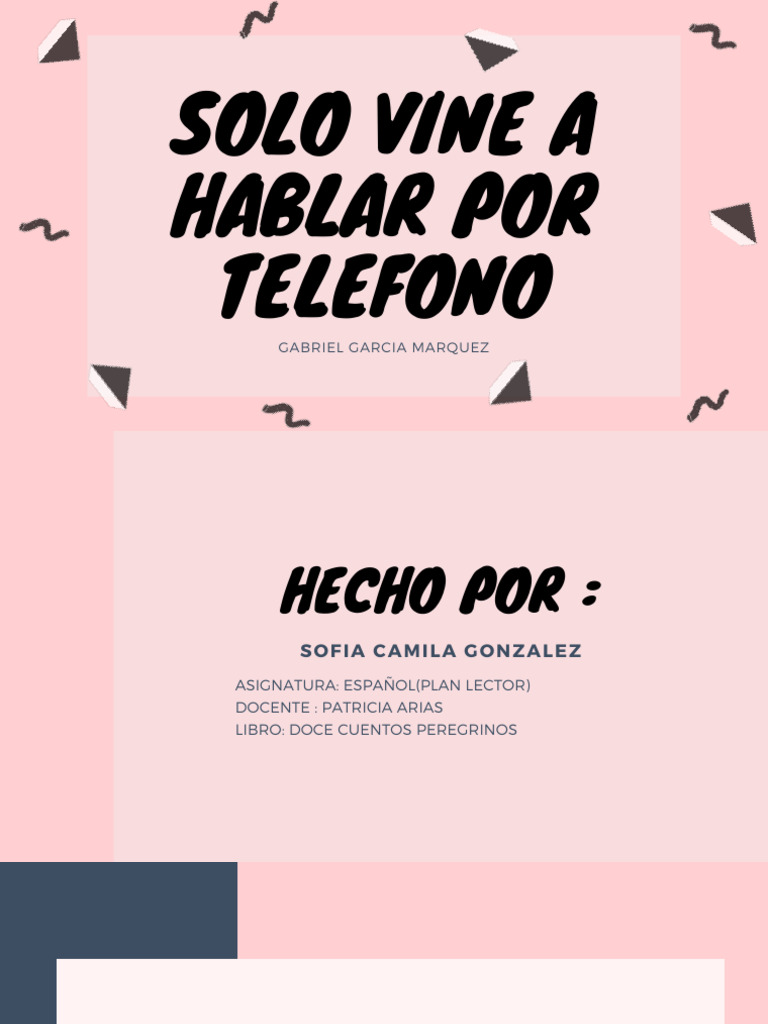 Solo Vine A Hablar Por Telefono | PDF | Ficción general