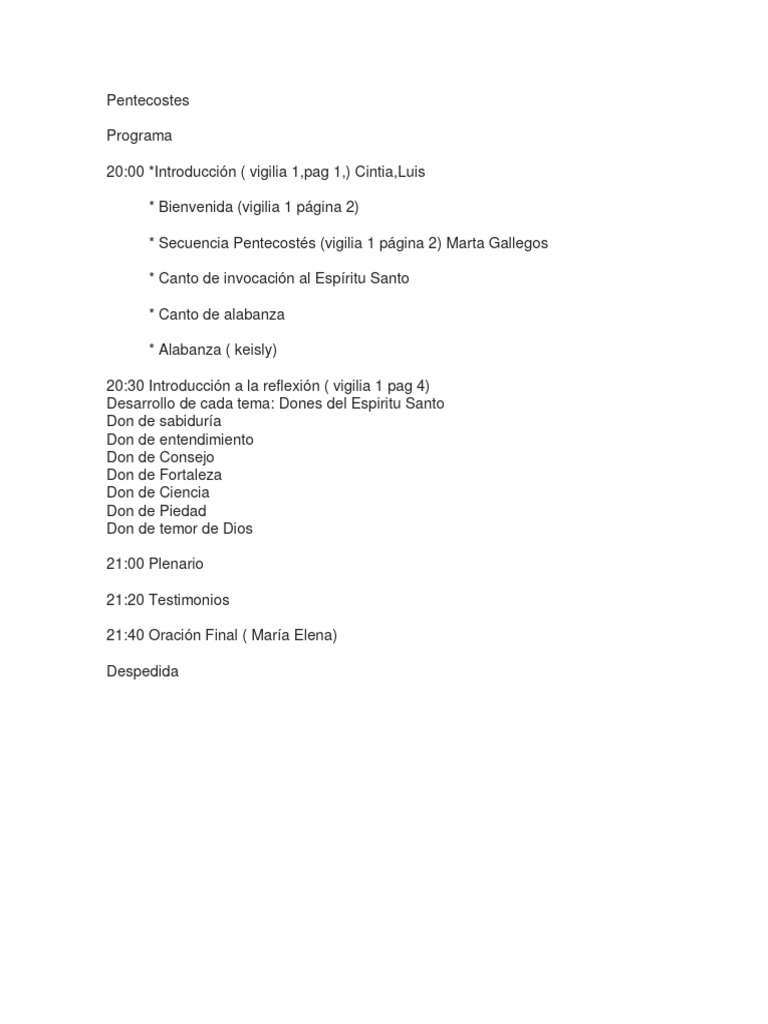 Pentecost Es | PDF