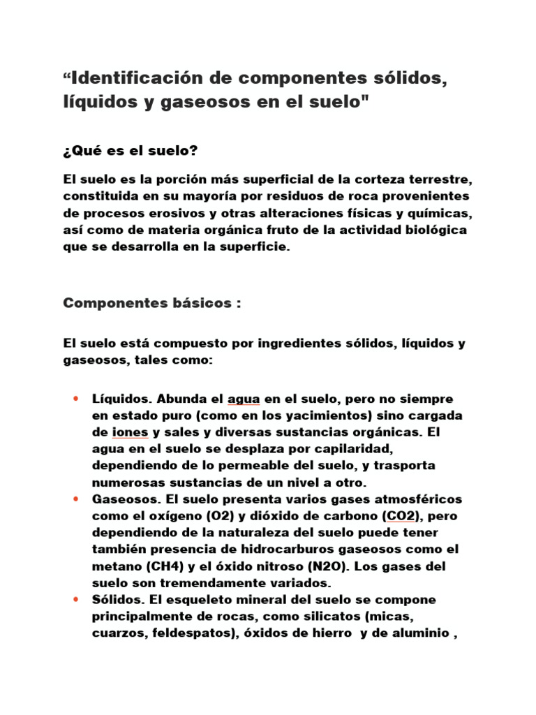 Práctica 1 | PDF | Suelo | Sólido