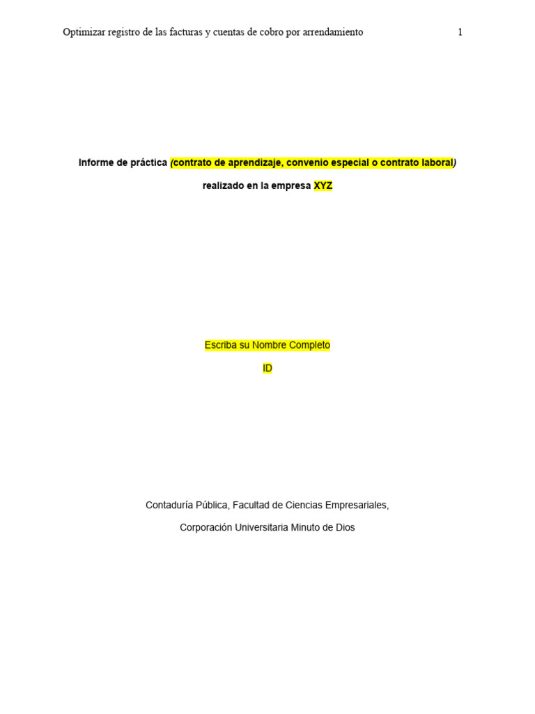 Formato Practica Profesional 2024 40 Ingrid Def Pdf
