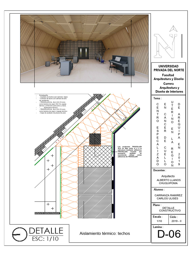 Detalle: Aislamiento Térmico: Techos | PDF