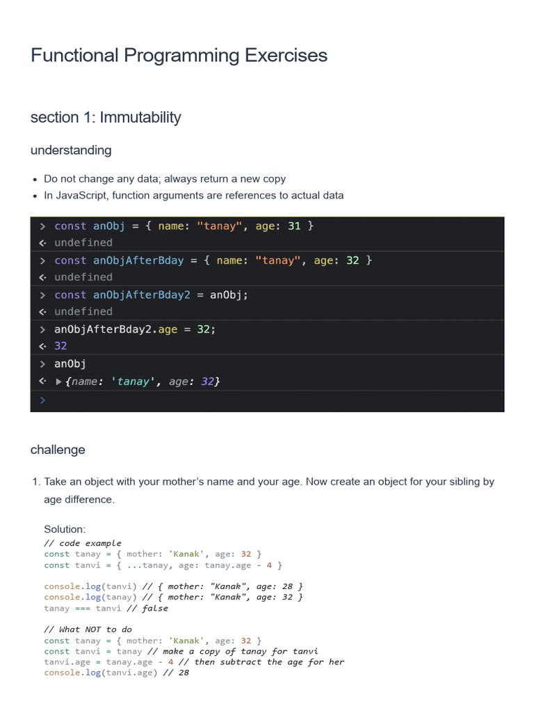 03-Functional Programming Exercises | Download Free PDF | Parameter (Computer Programming ...