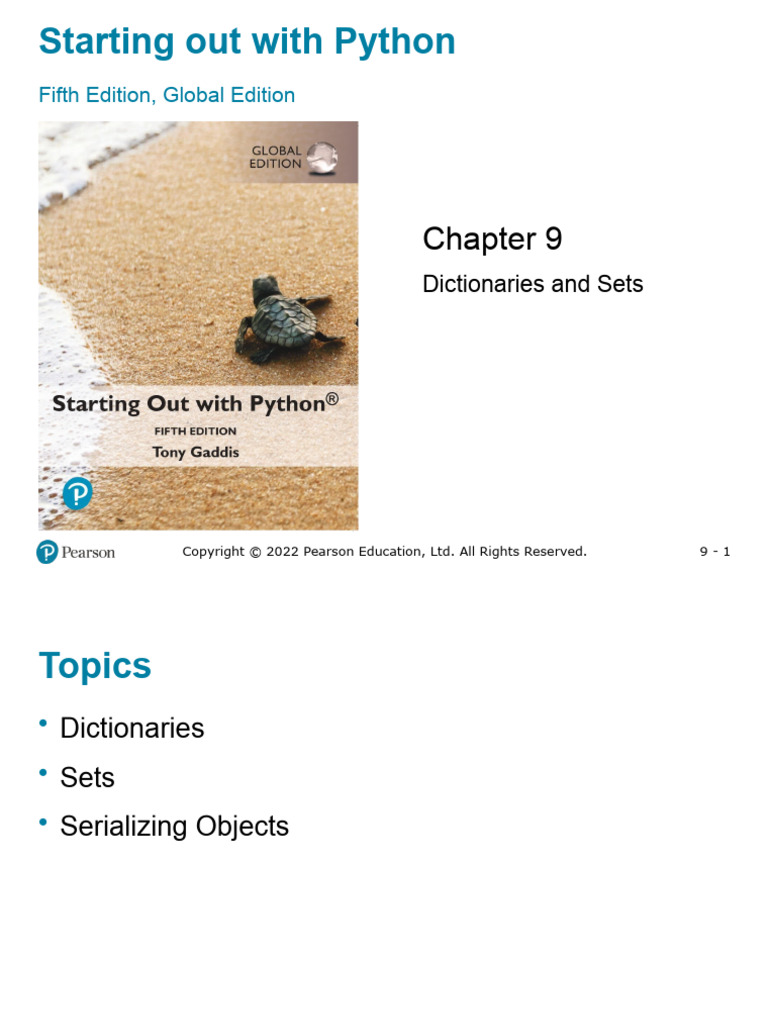 09 - Gaddis Python - Lecture - PPT - ch09 | PDF
