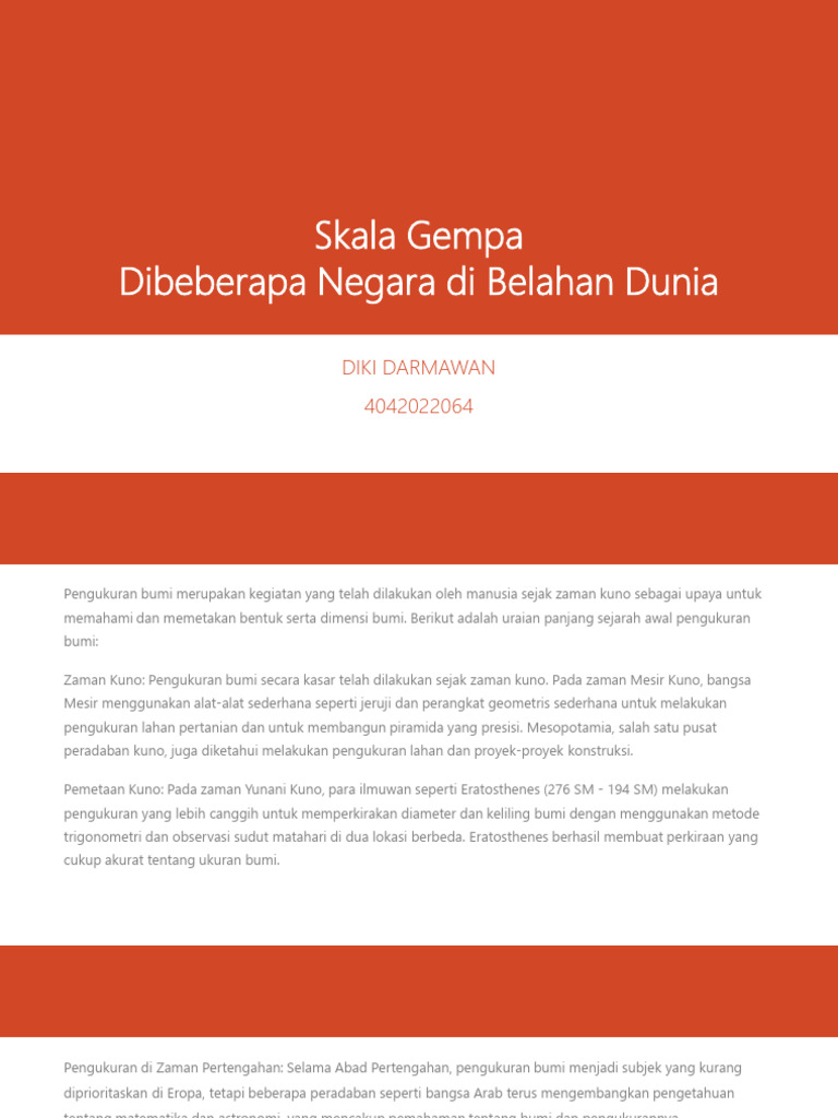 Skala Gempa DIKI DARMWAN | PDF