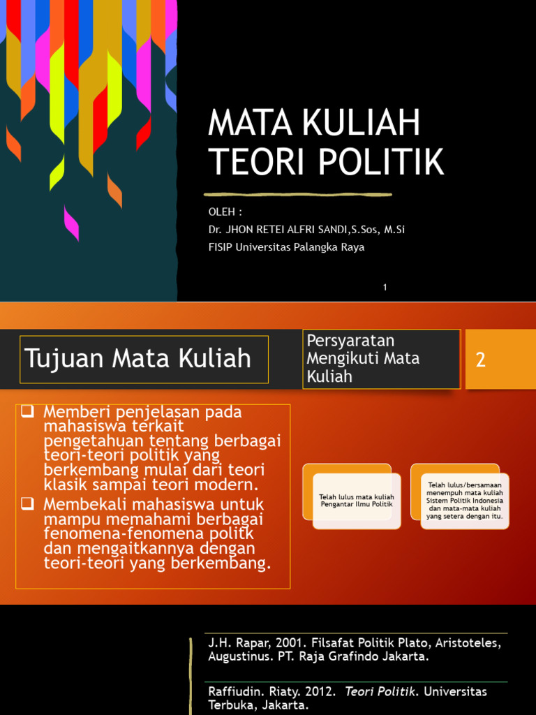 Teori Politik: Klasik hingga Modern | PDF