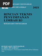 Rincian Teknis TPS Limbah B3 Pt. HTT | PDF | Teknologi & Rekayasa