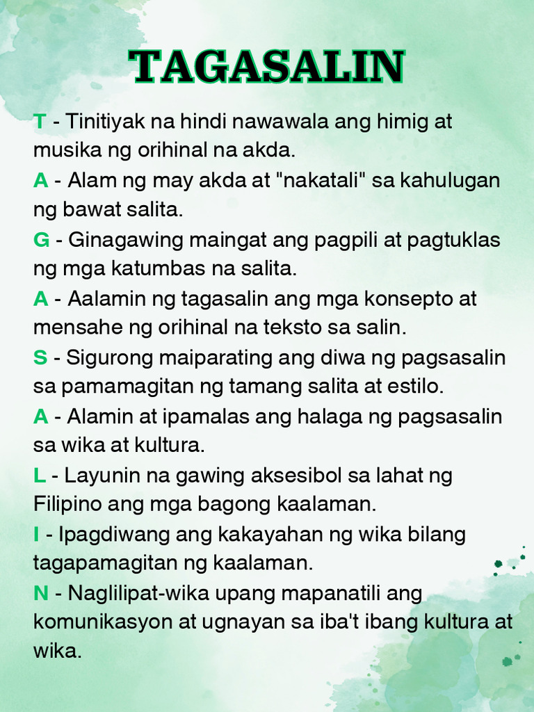 Tagasalin Acronym | PDF