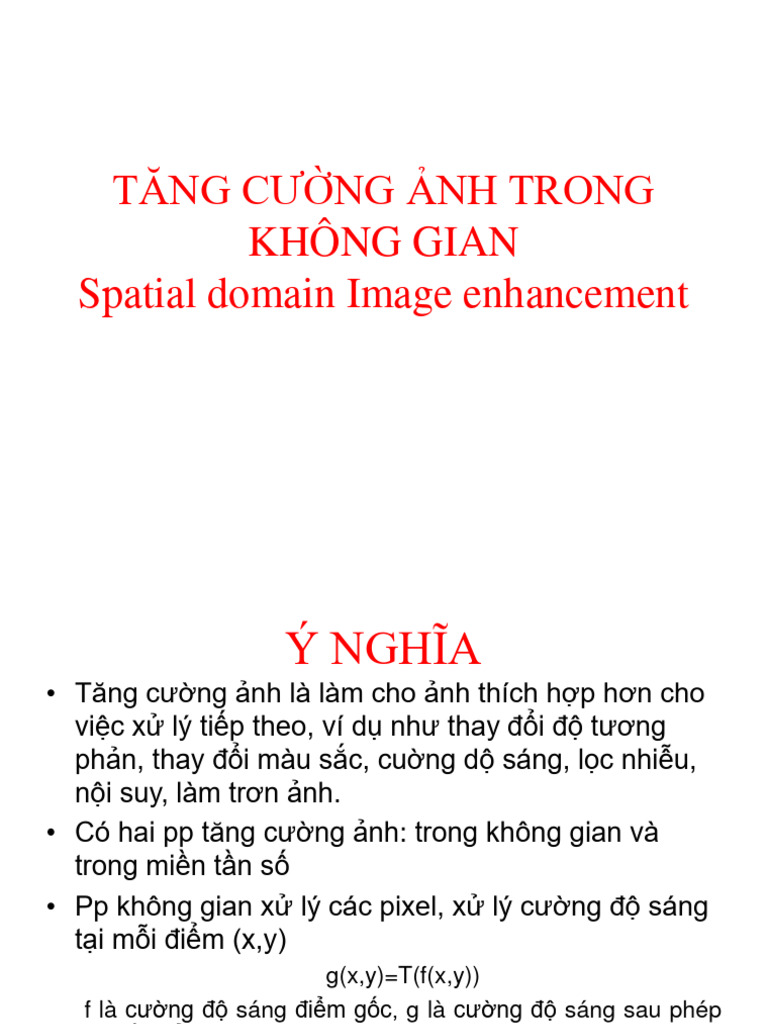 Tăng Cư NG NH Trong Không Gian | PDF