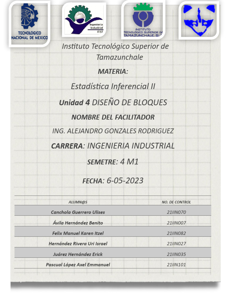 Ejercicios de Diseño de Bloques Completos | PDF | Science