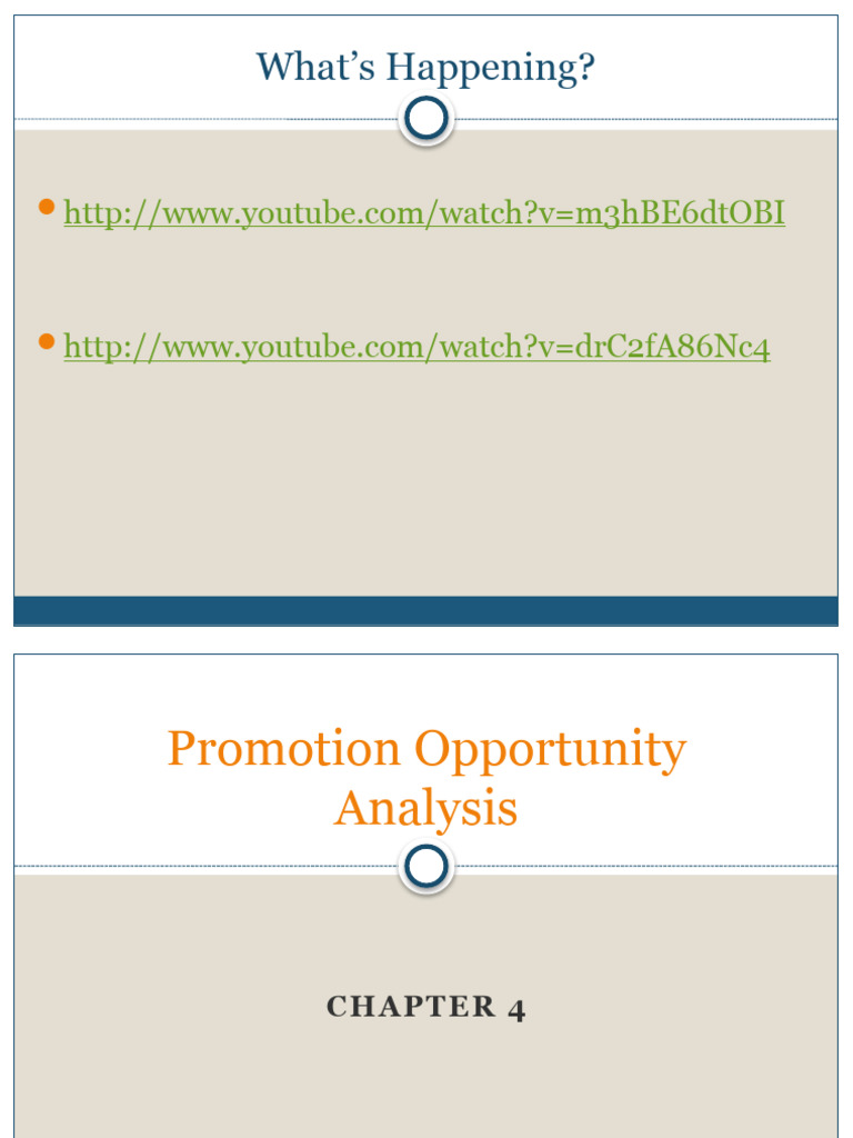 Ch4 - Promotion Opportunity Analysis - 2014.pptx1309354307 | PDF