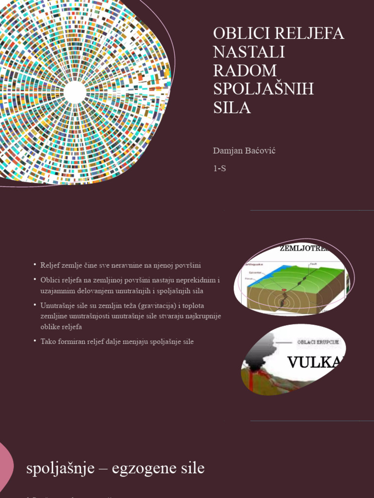 Oblici Reljefa Nastali Radom Spoljašnjih Sila | PDF