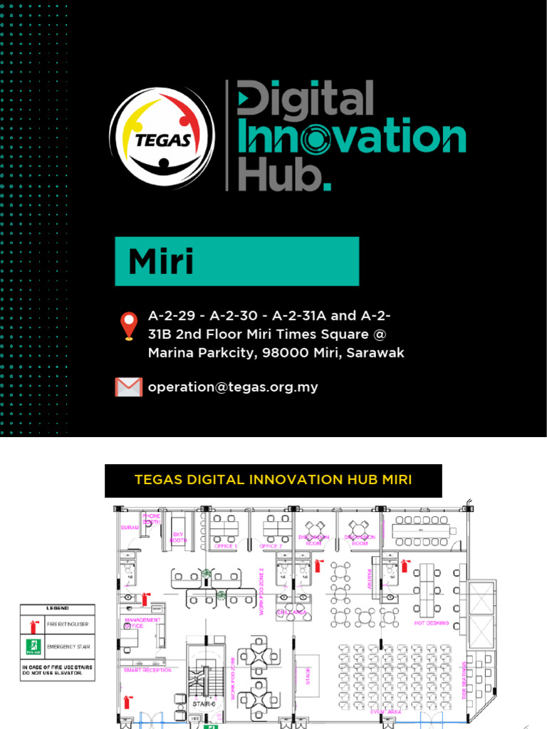 Emergency Layout Plan for TEGAS Hub Miri | PDF