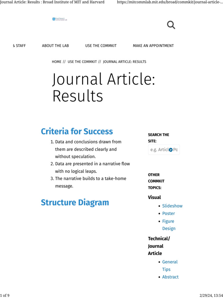 Journal Article - Results - Broad Institute of MIT and Harvard | PDF ...