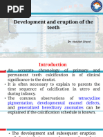 Teeth Eruption and Calcification Chart | PDF | Tooth | Human Head And Neck