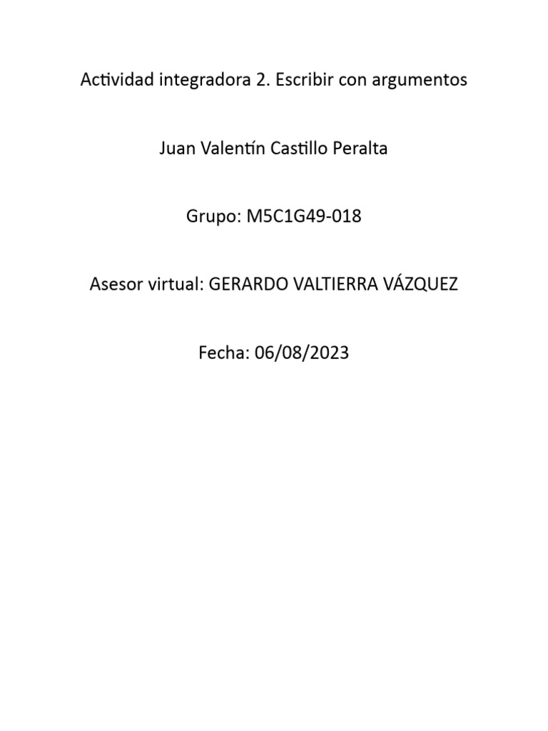 Actividad Integradora 2 | PDF